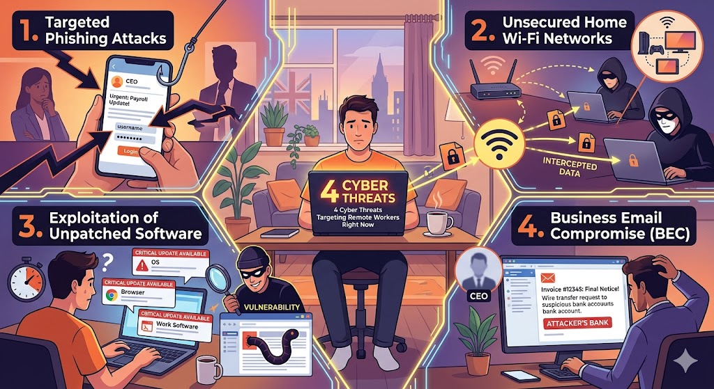 4 Cyber Threats Targeting Remote Workers Right Now - Apollo Technical LLC