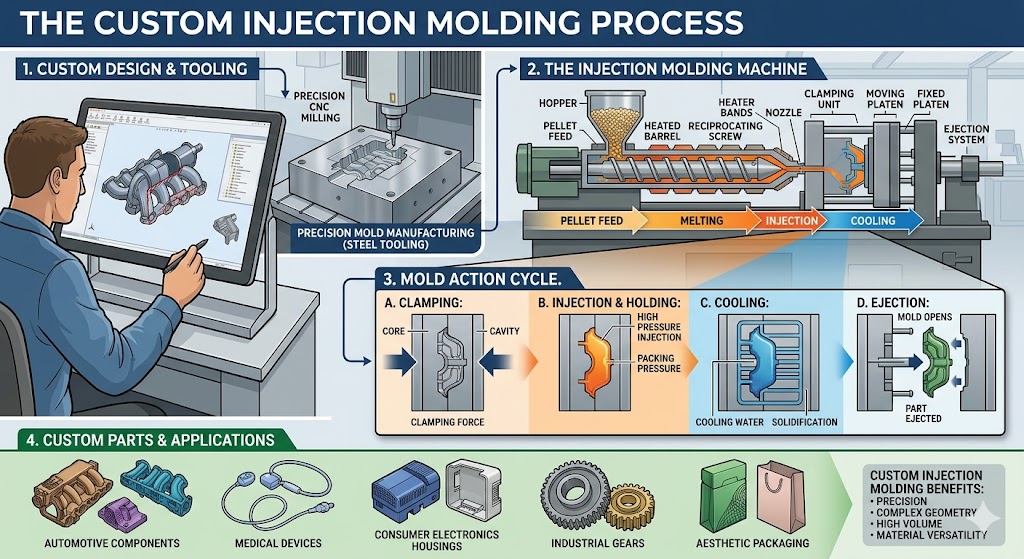 Custom Injection Molding: A Complete Guide to Precision Manufacturing