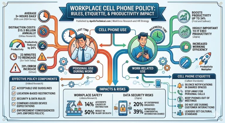 Workplace Cell Phone Policy: Rules, Etiquette, and Productivity Impact